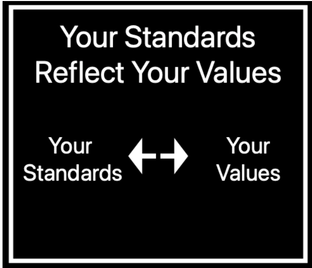 Your Standards Reflect Your Values - The Twenty Percenter